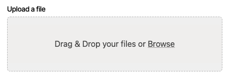 Drag To Upload File Input | Free Webflow Component